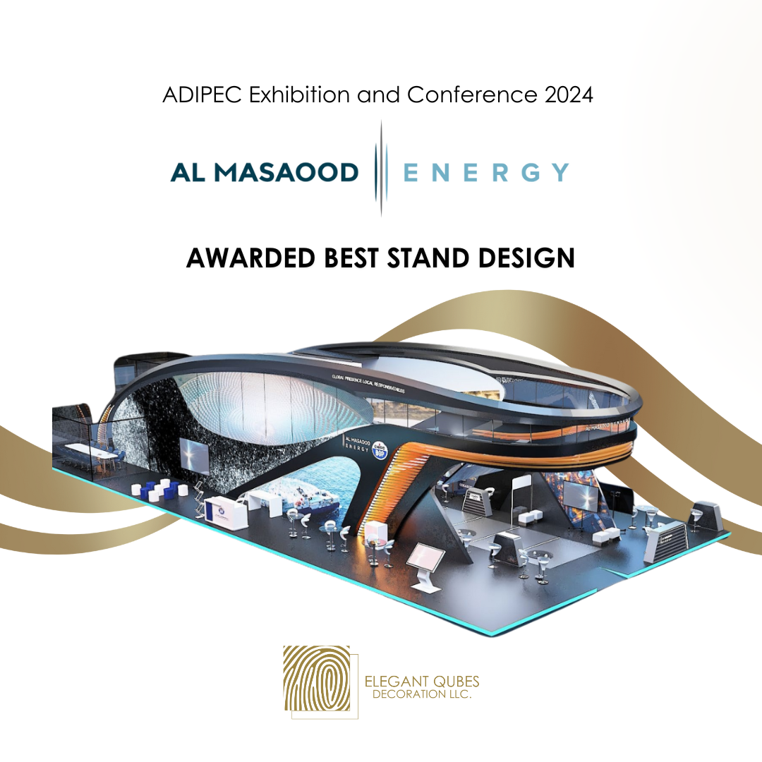 Elegant Qubes Decoration Crafts Award-Winning Stand for Al Masaood ...